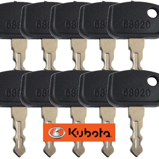 EKC103 / Kubota 68920 Ignition Key / 10 pack / MACHINE KEYS #57